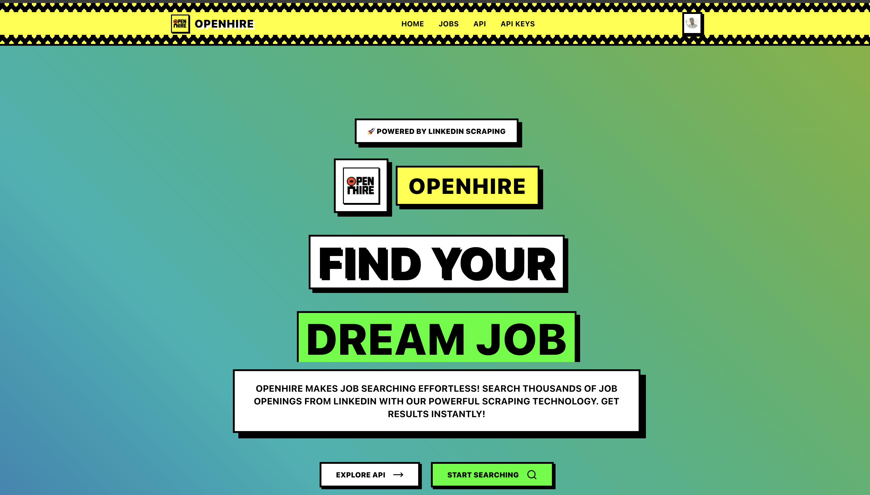 OpenHire - Find Your Dream Job | LinkedIn Job Search API